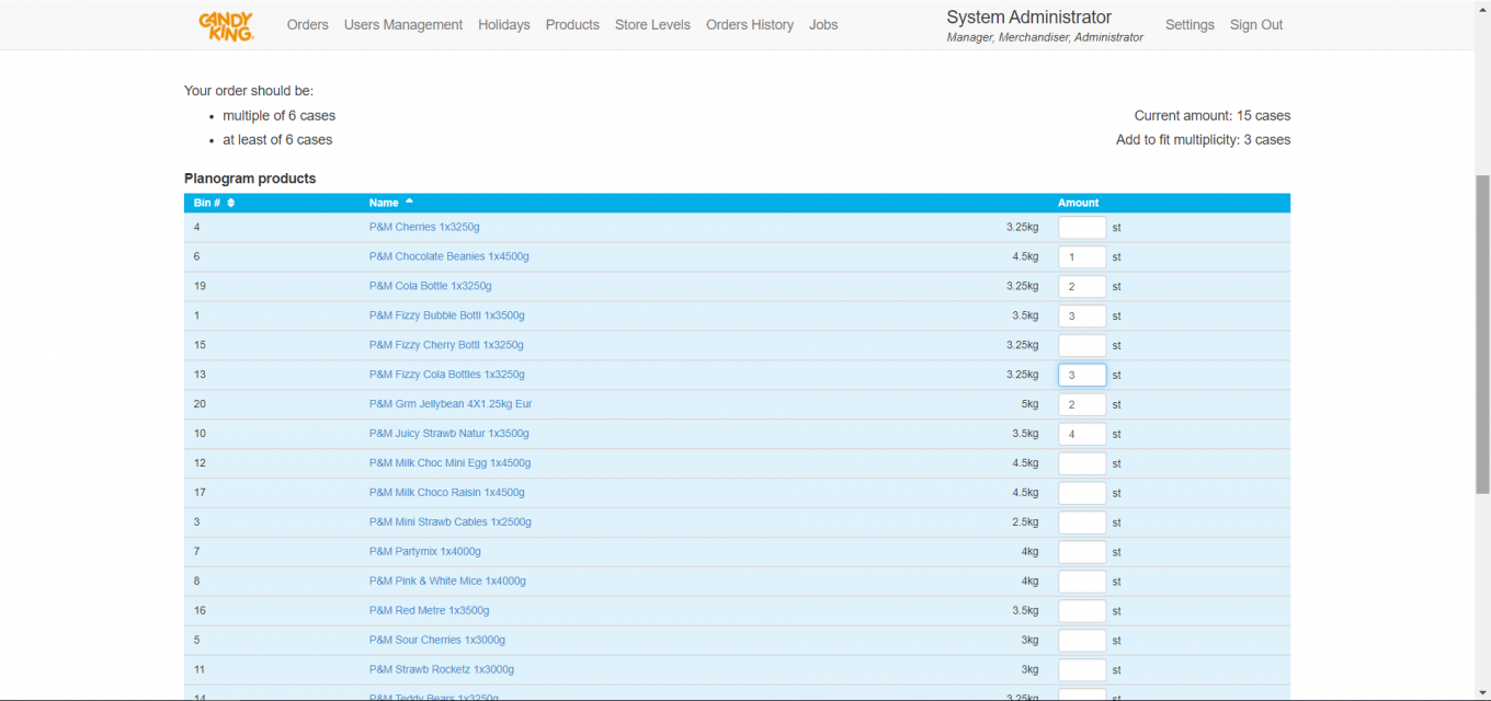 CandyKing: cutting costs and accelerating orders