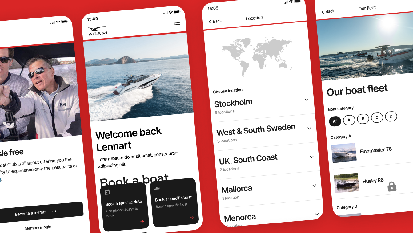 Agapi: How to build a full mobile app for boat rental.