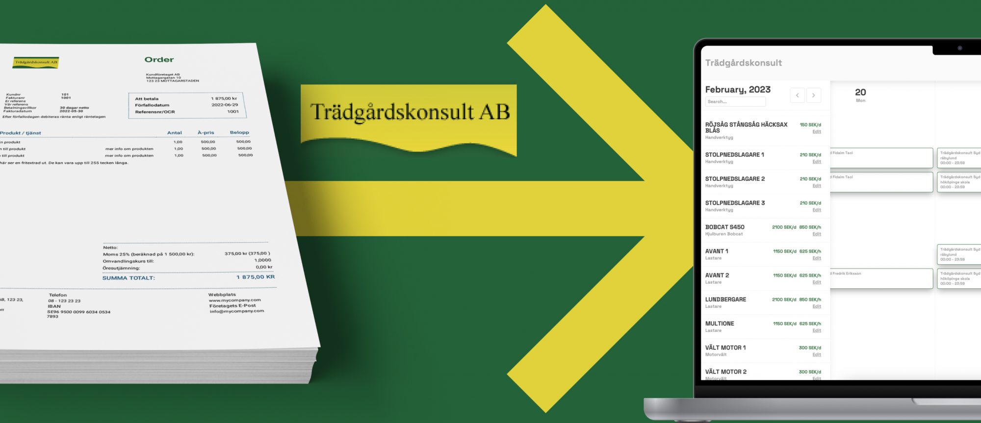 Trädgårdskonsult - Creating a web-based booking system